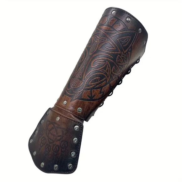 nonspecific | Accessories | Medieval Knight Style Embossed Wolf Head ...